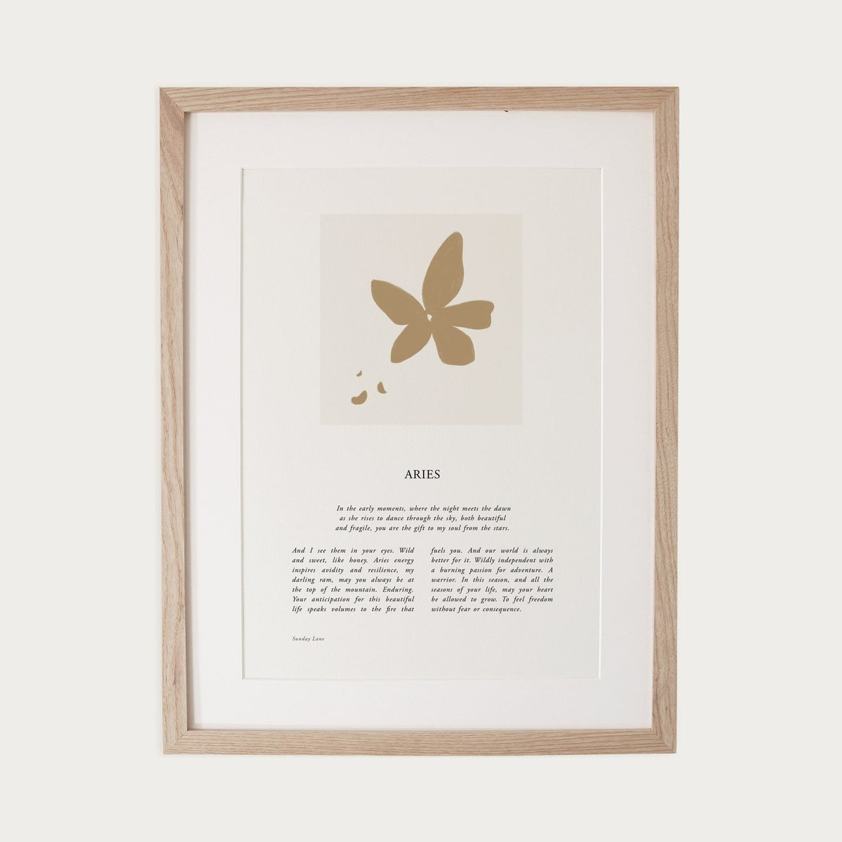 Aries Gold - A4 Print– Relax & Entertain